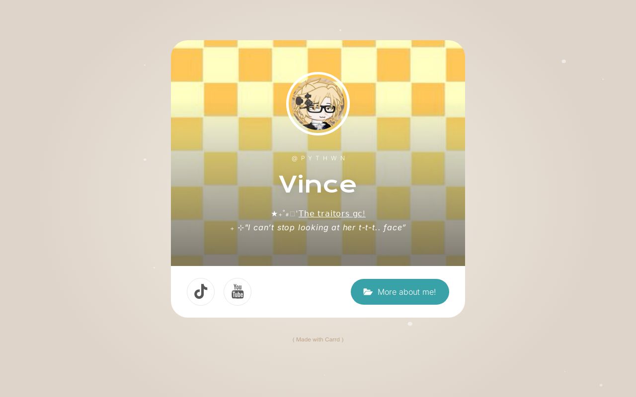 Vince’s carrd silly